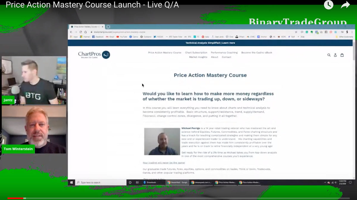 Thomas Winterstein Informational Webinar Recording - Price Action ...